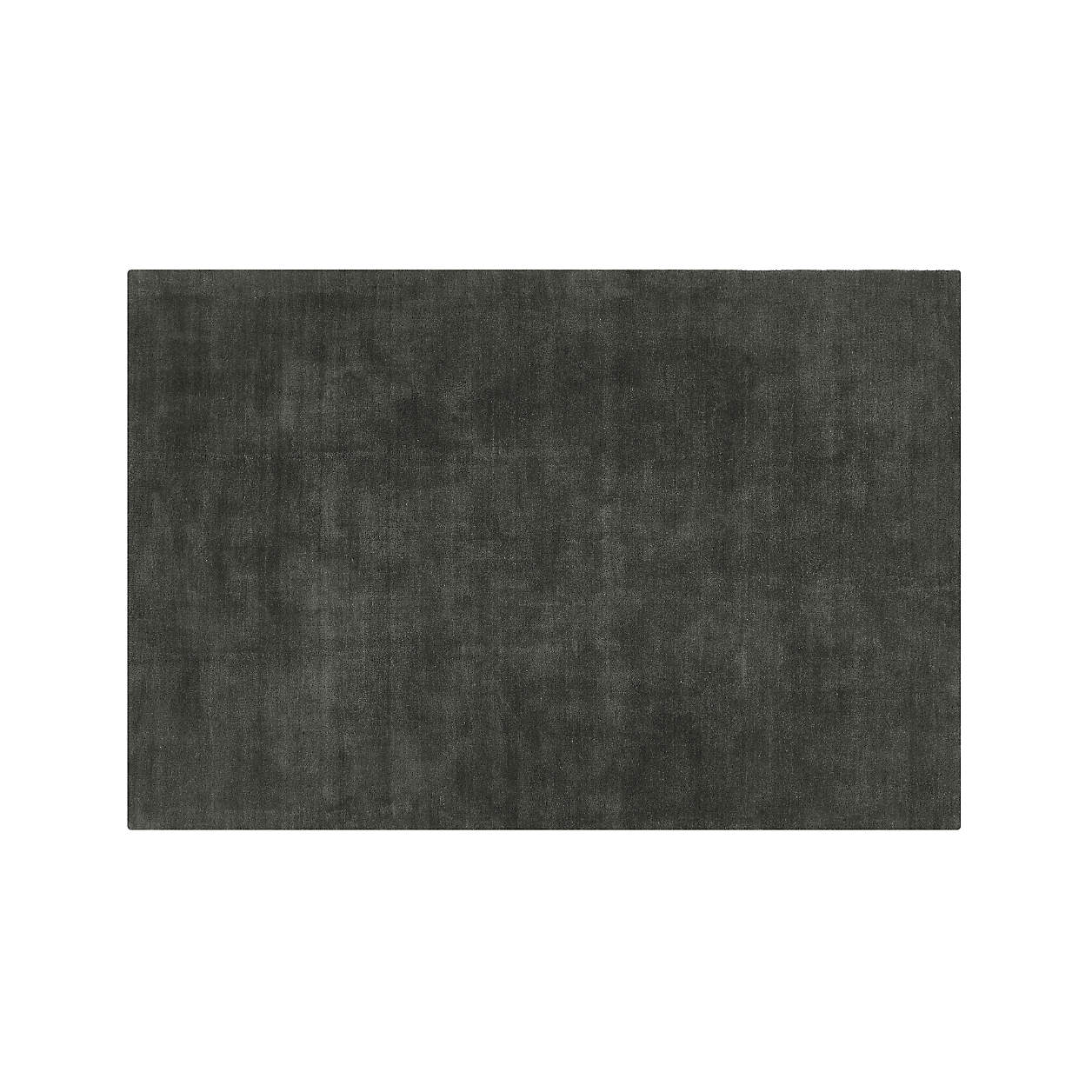 Baxter Carbon Grey Wool Area Rug 8'x10' - Crate and Barrel | Havenly