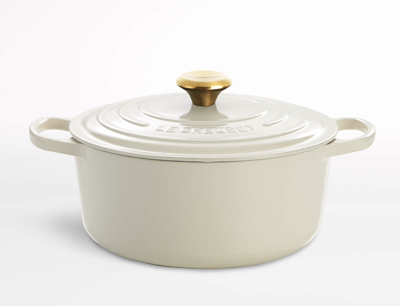 Le Creuset ® Signature 5.5-Qt. Cream Enameled Cast Iron Dutch Oven ...