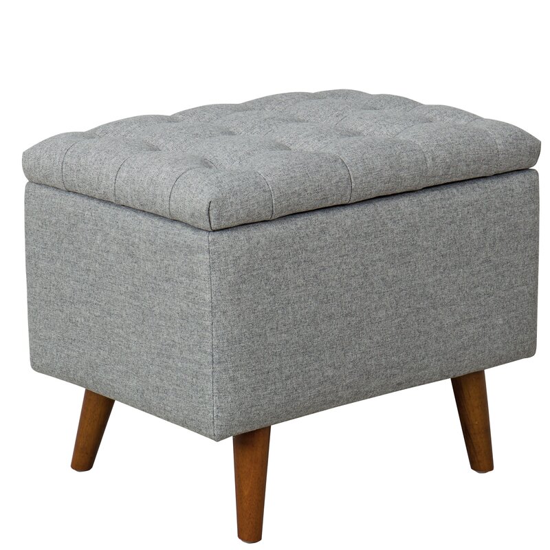 Dietz Tufted Storage Ottoman - Wayfair | Havenly