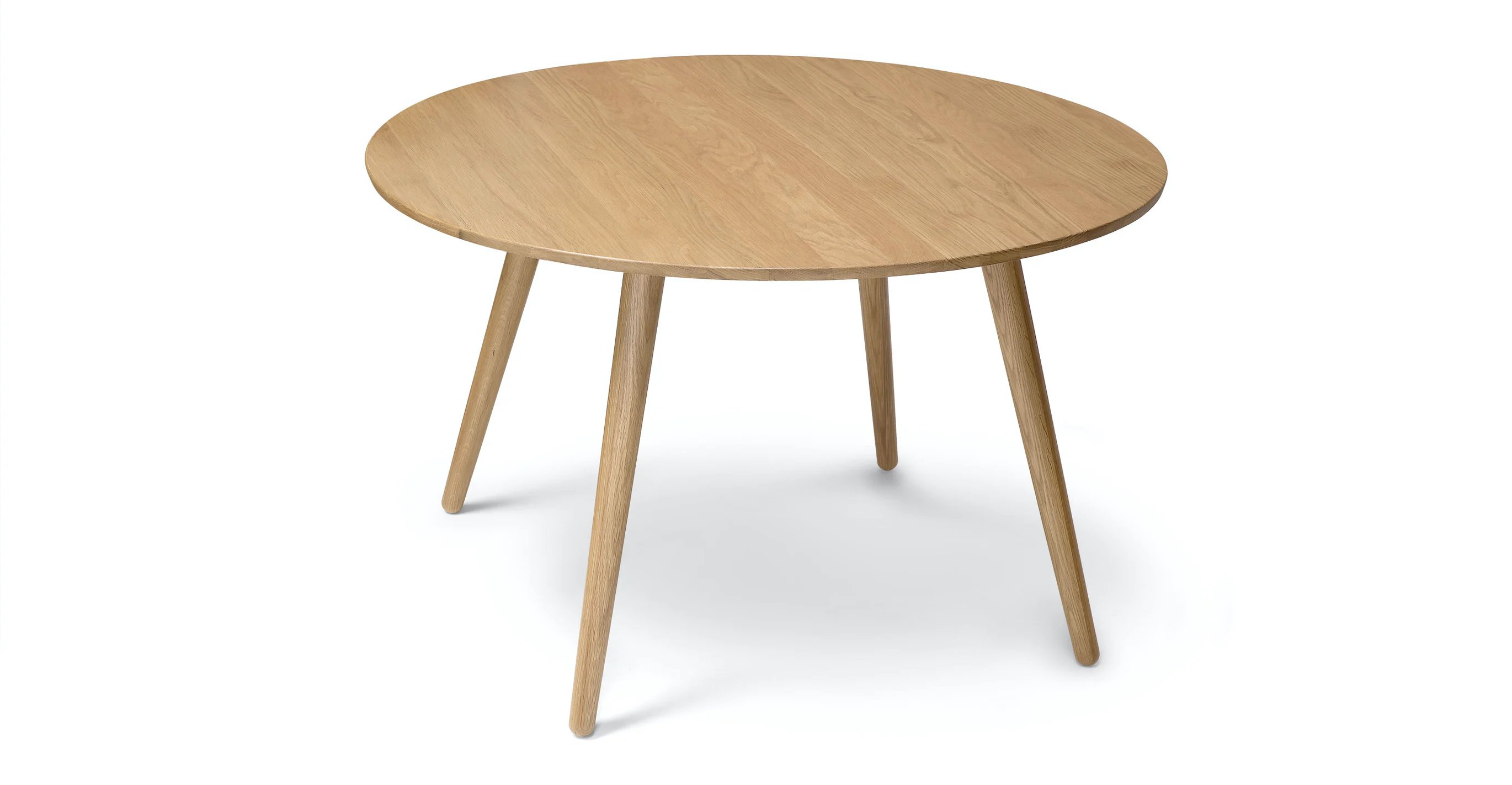 Seno oak round dining table store