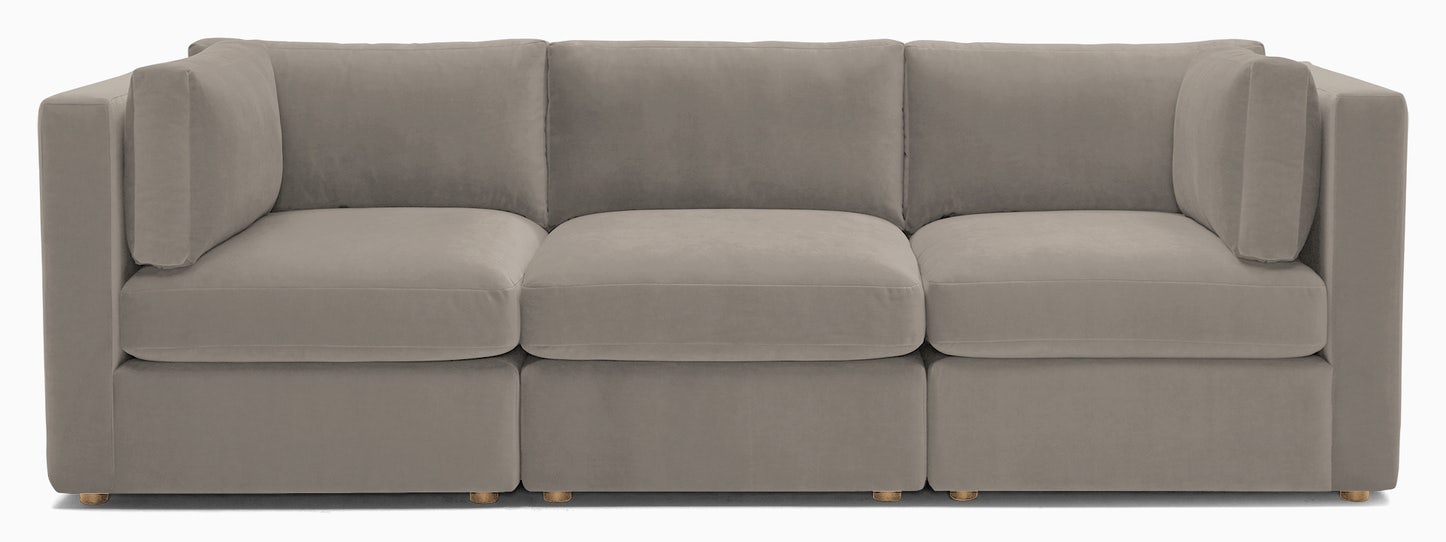 Beige Logan Mid Century Modern Modular Sofa - Prime Stone - Joybird ...