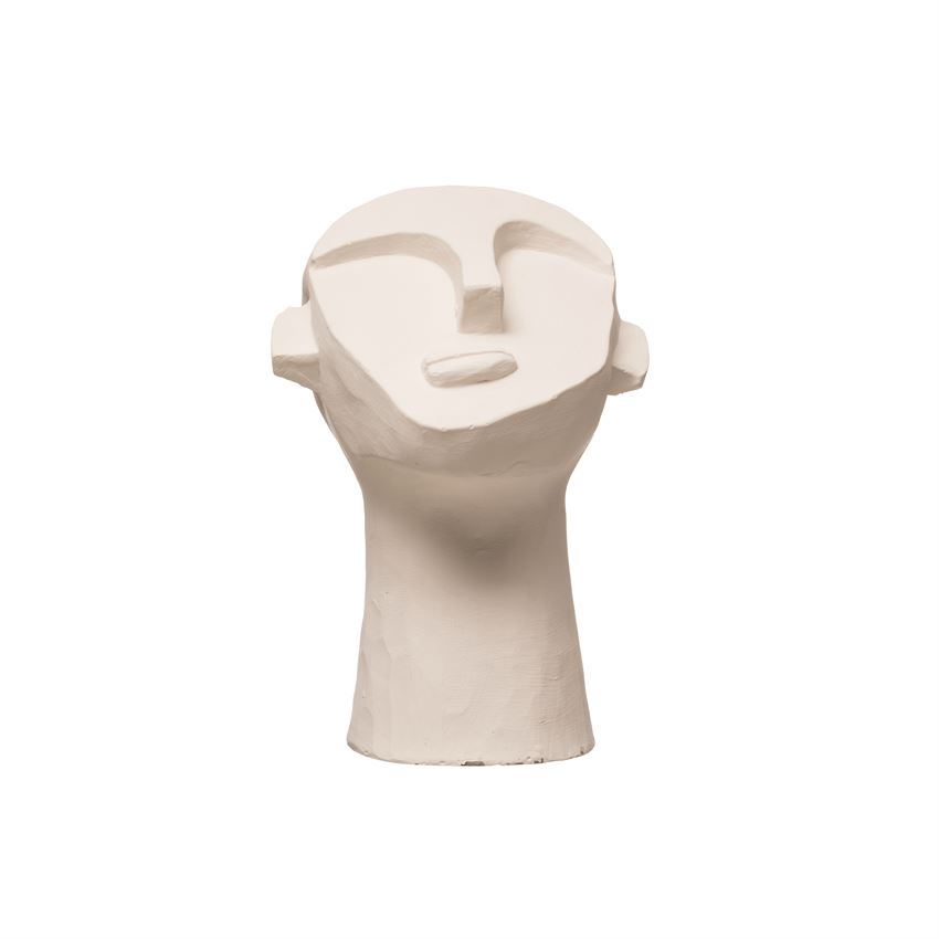8.25"H Cement Face Sculpture - Bloomingville | Havenly