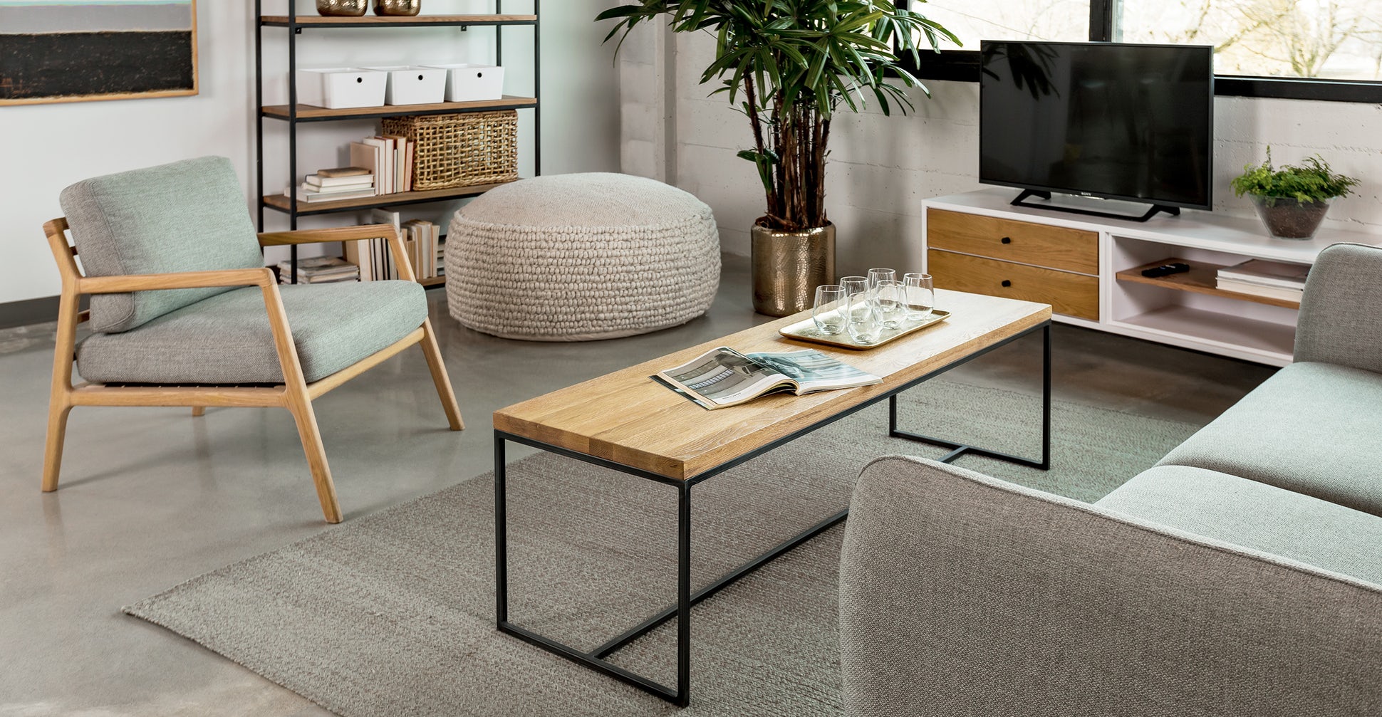 Taiga Oak Rectangular Coffee Table - Article | Havenly