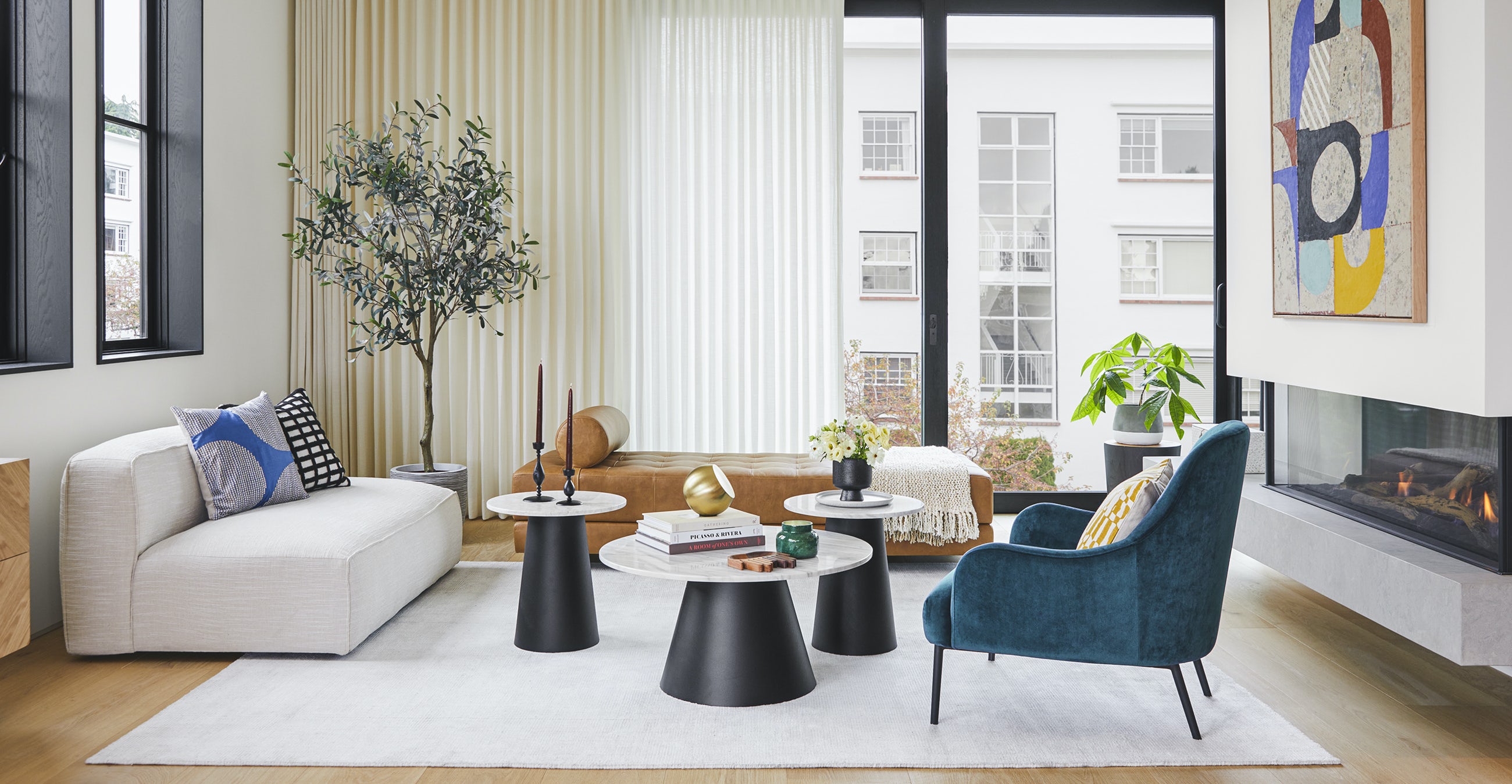 Tromso Black Side Table - Article
