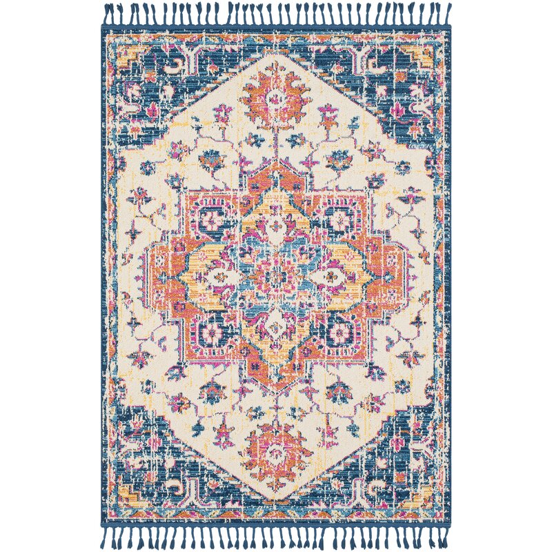 Denya Oriental Bright Pink Area Rug - Wayfair | Havenly