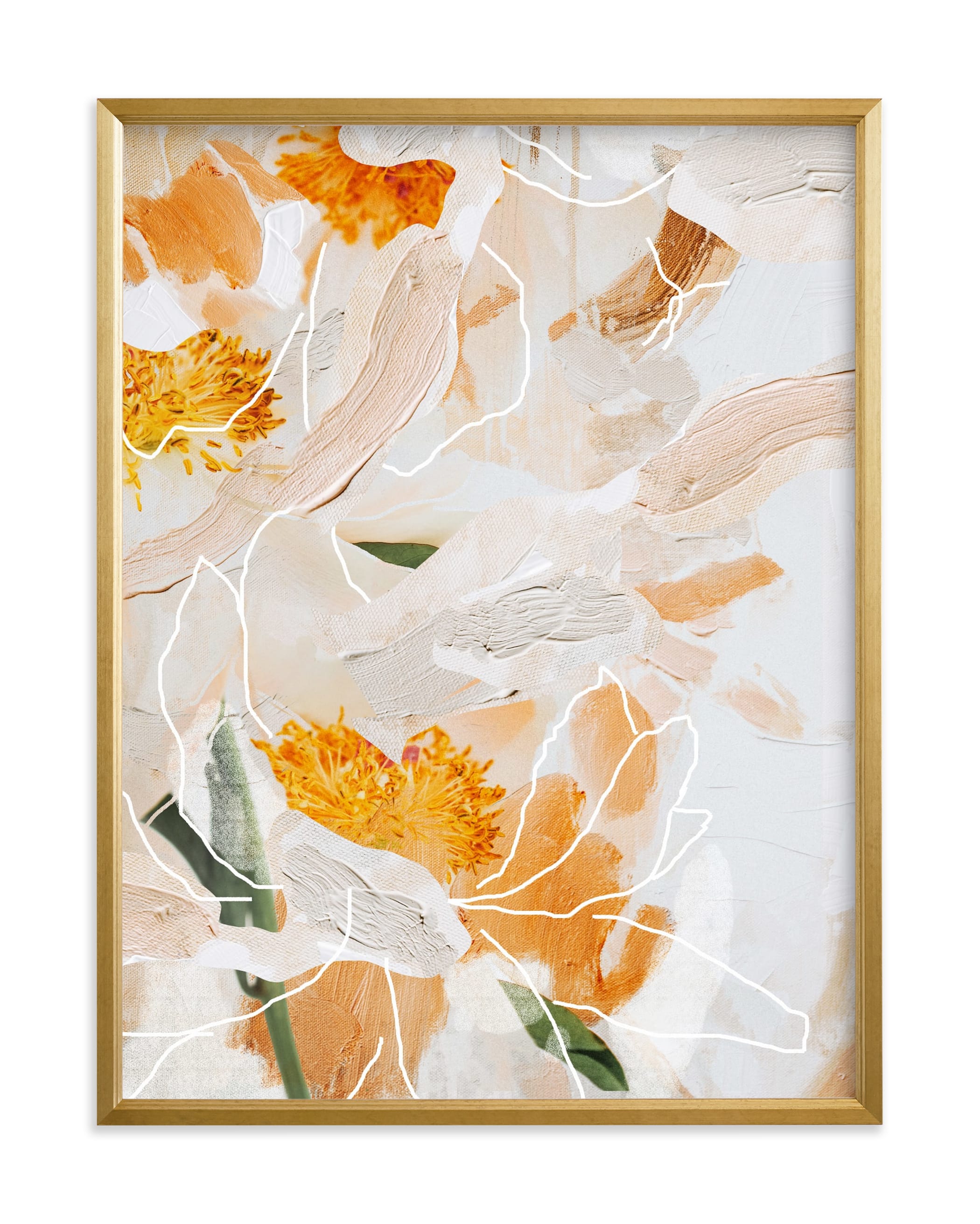 Painted Peonies, Art Print, 30x40 - Minted | Havenly