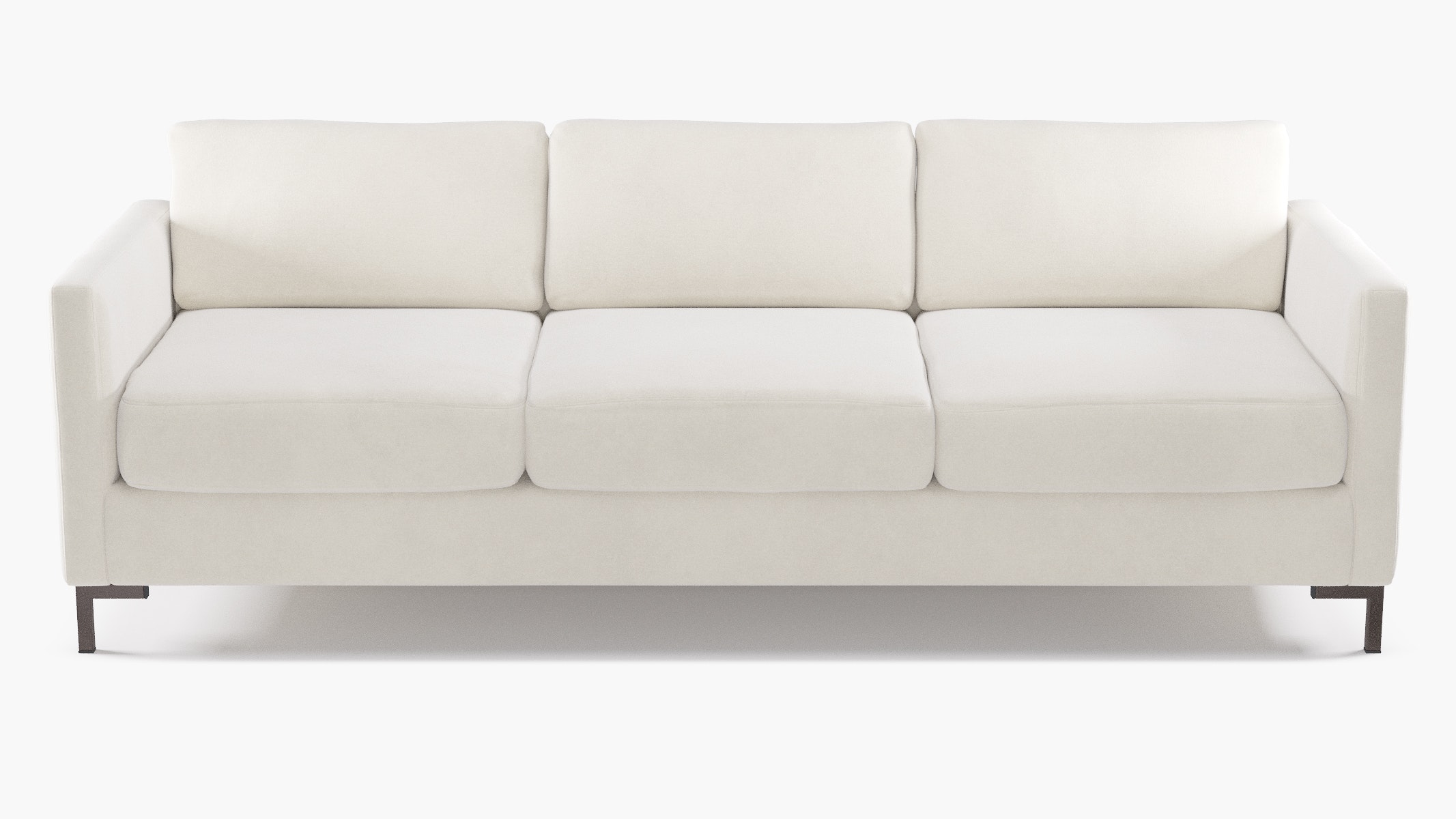 Modern Sofa, Talc Everyday Linen, Bronze - The Inside | Havenly