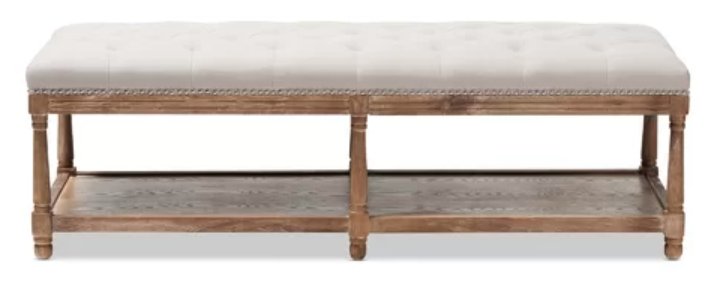 Bem french country upholstered storage bench store