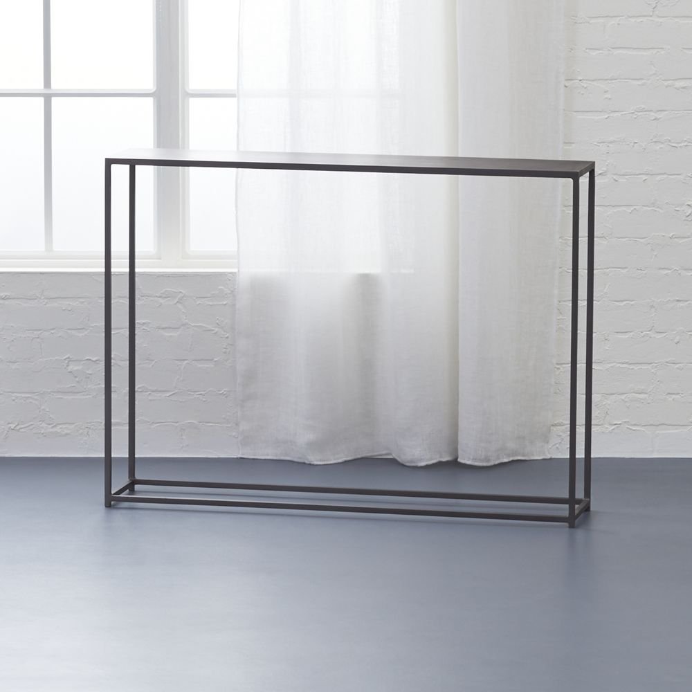 mill mini console table - CB2 | Havenly
