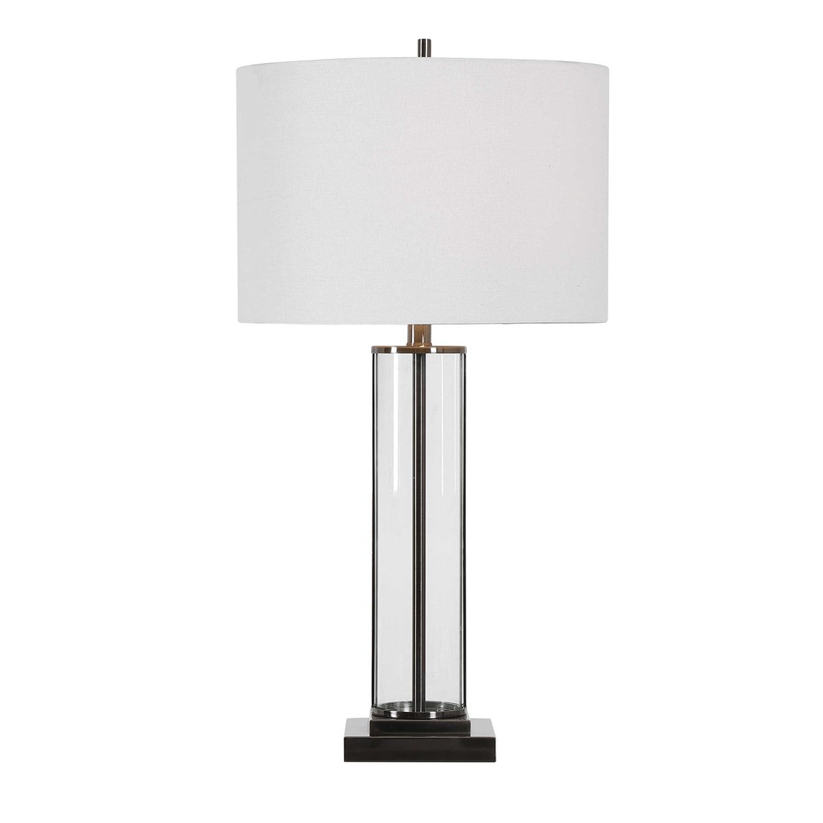 Glass Cylinder Table Lamp - Uttermost | Havenly