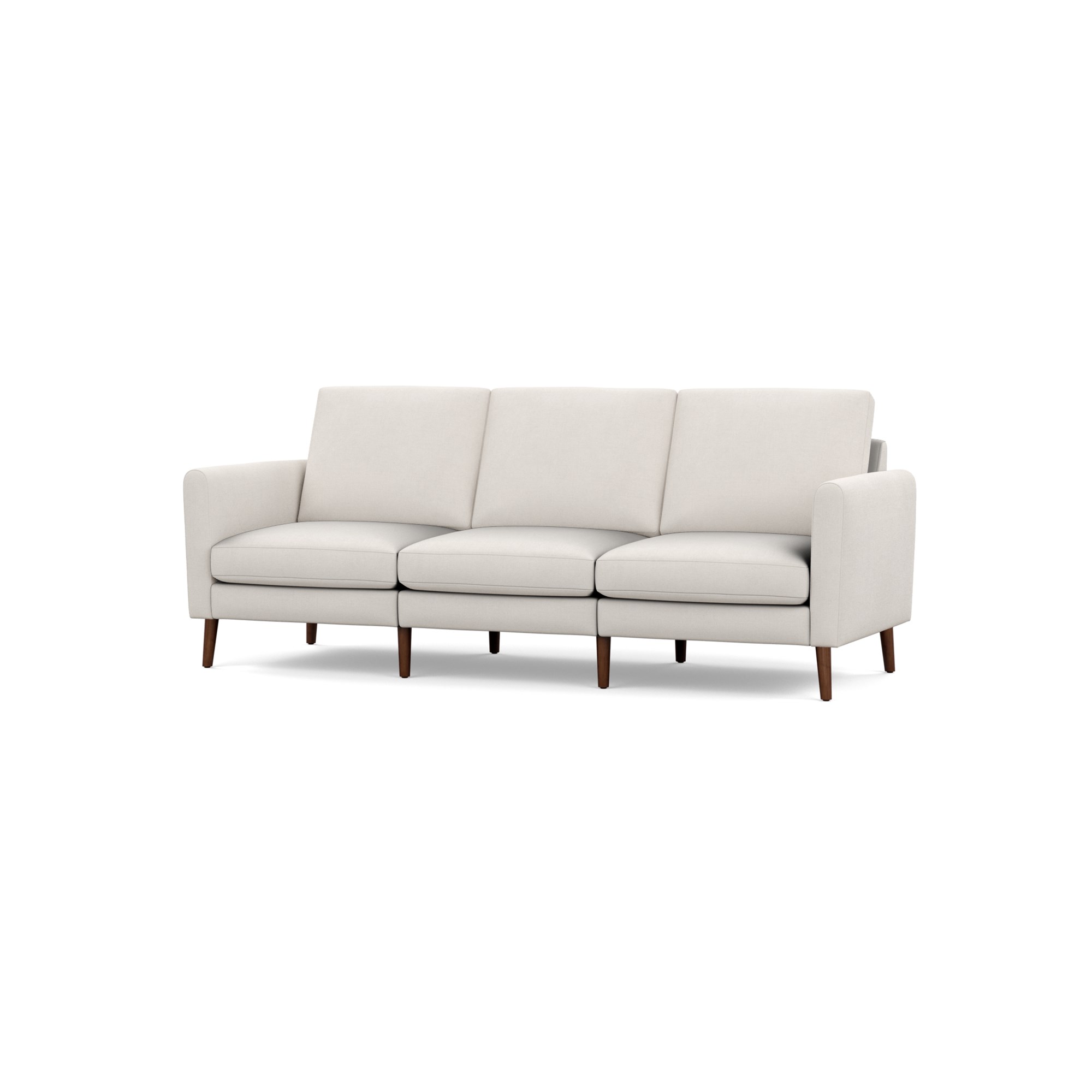 Nomad Sofa - Ivory - Performance Basketweave / Walnut - Wood / Arch ...