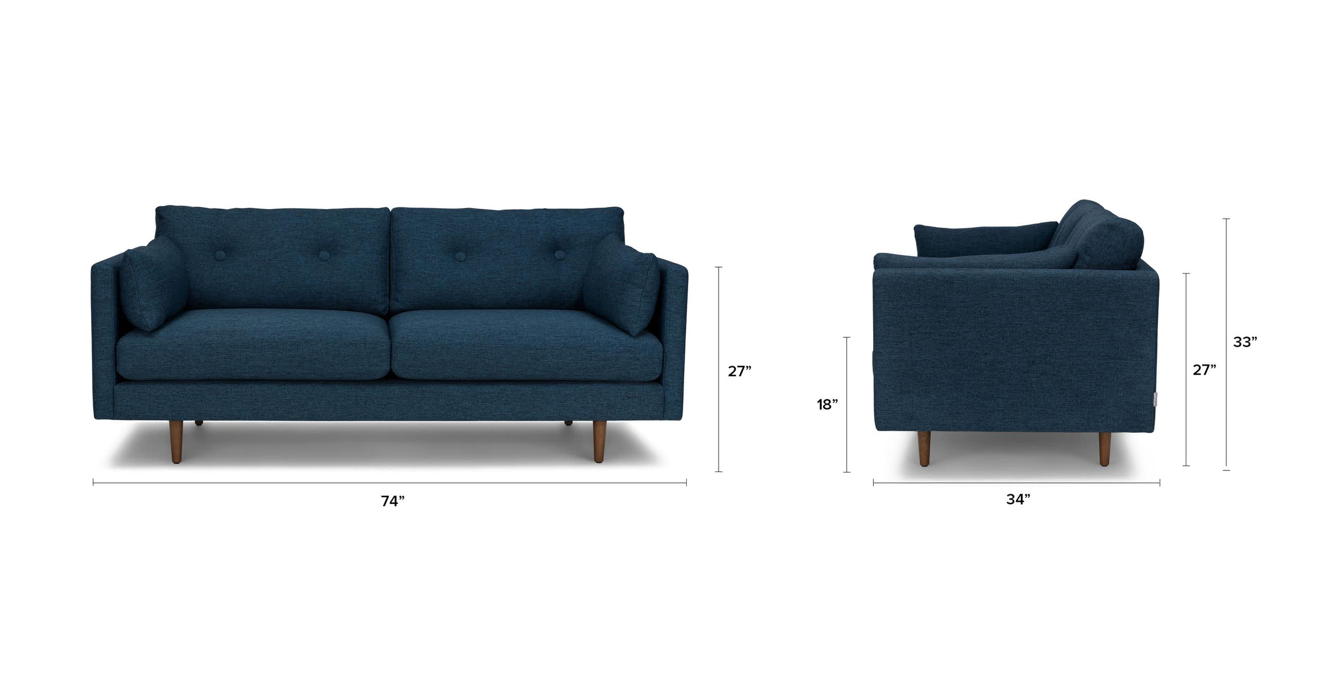 Anton twilight blue sofa store