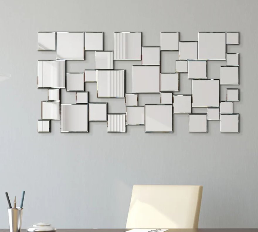 Amrita Elegant Cluster Wall Mirror - Wayfair | Havenly