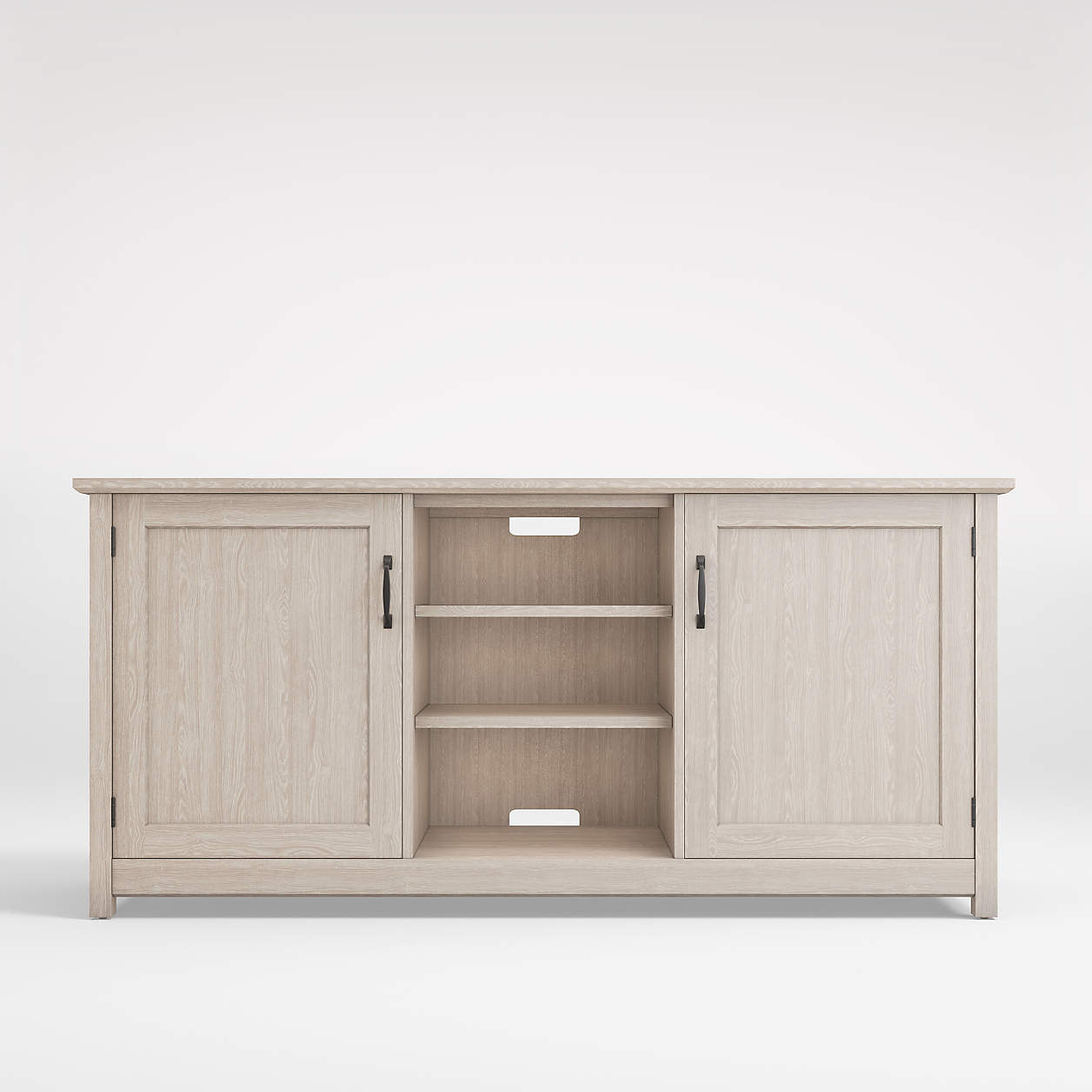 Ainsworth Pickled Oak 64" Media Console- backordered until May - Crate ...