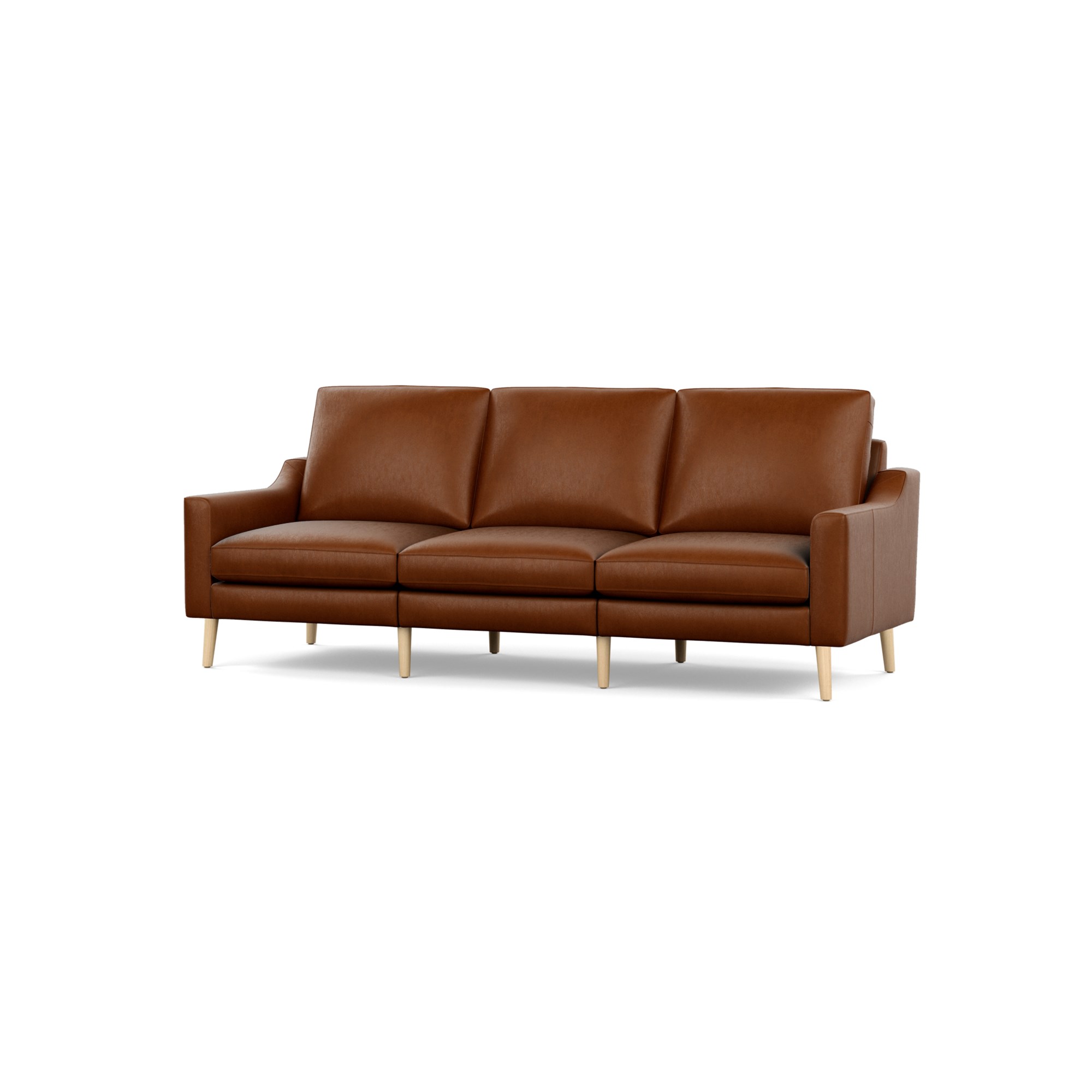Burrow Nomad Leather Sofa, Leg Finish: OakLegs - Burrow | Havenly