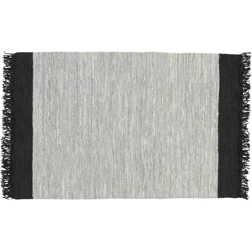 Leather Dressage Area Rug 6'x9' - CB2 | Havenly