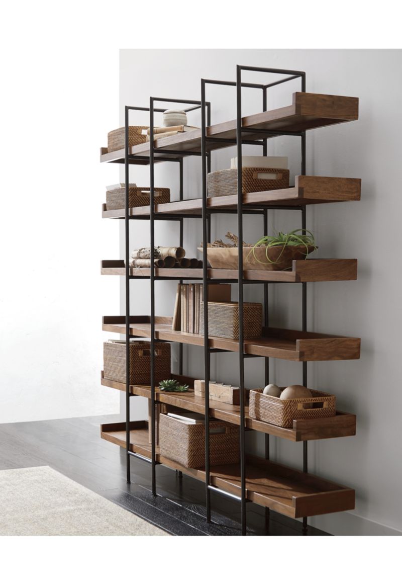 Crate and barrel bookshelves store