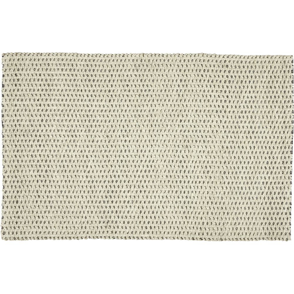 Interlock Black and White Jute Rug 5'x8' - CB2 | Havenly