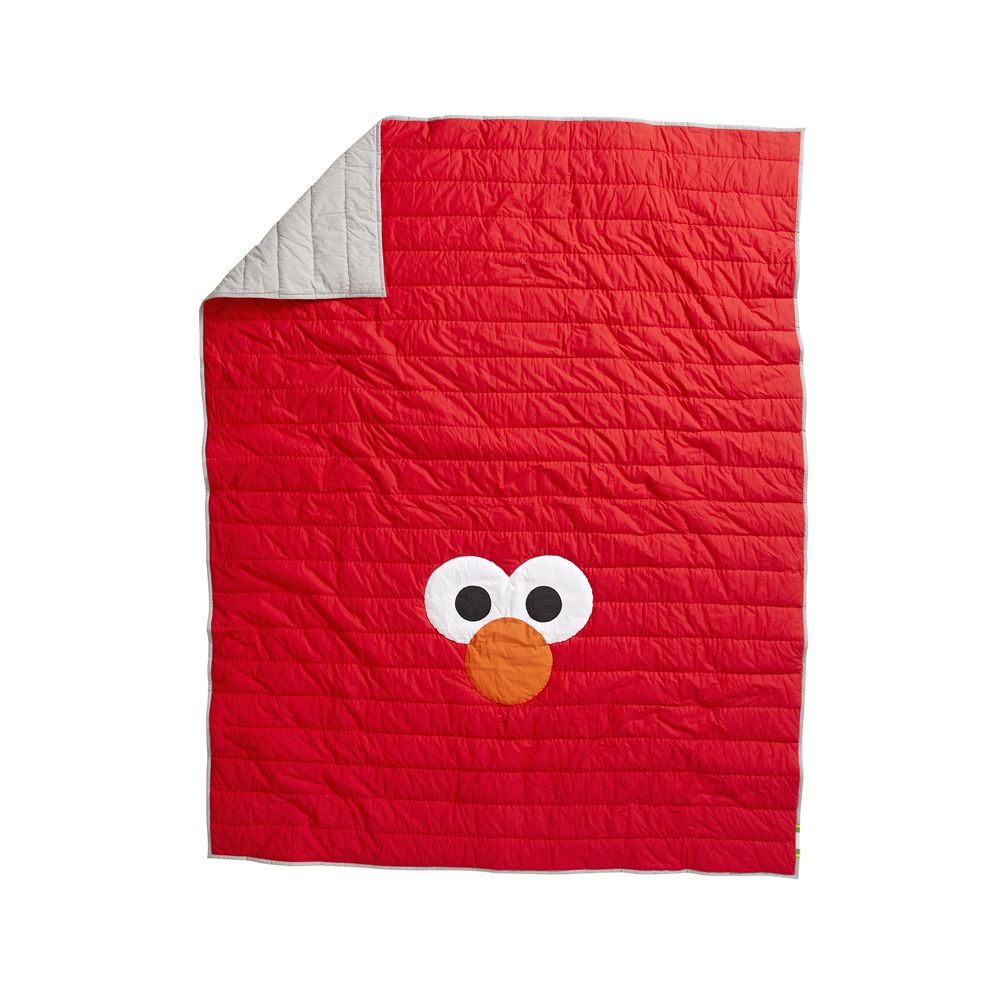 Sesame Street All Eyes Elmo Full-Queen Quilt - Crate and Barrel | Havenly