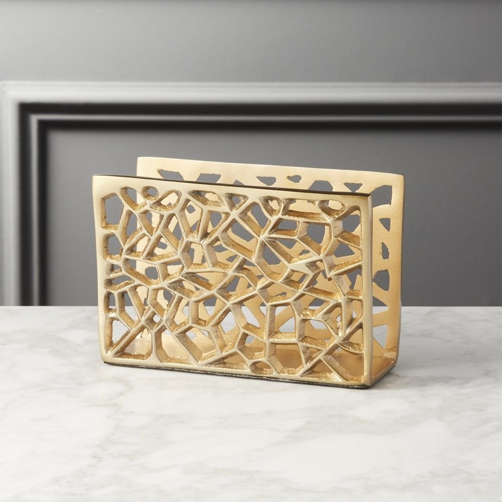 Marais Gold Letter Holder - CB2 | Havenly