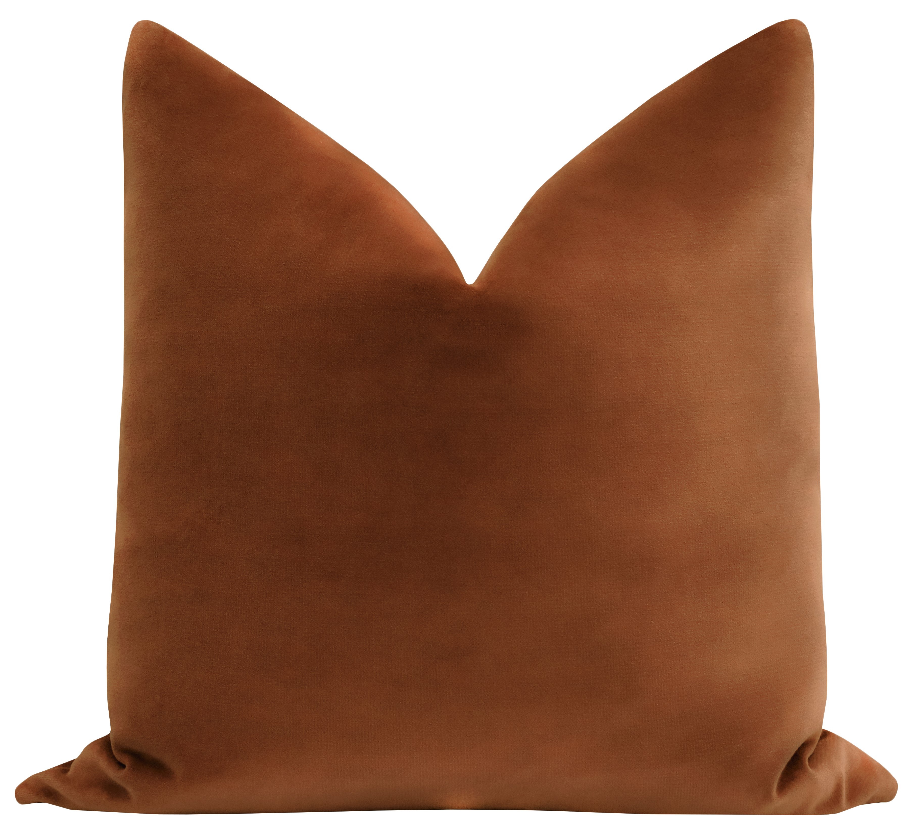 Society Velvet Throw Pillow Cover, Cognac - Little Design Company | Havenly