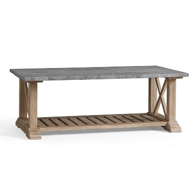 Chamberlain Coffee Table, Seadrift - Pottery Barn | Havenly