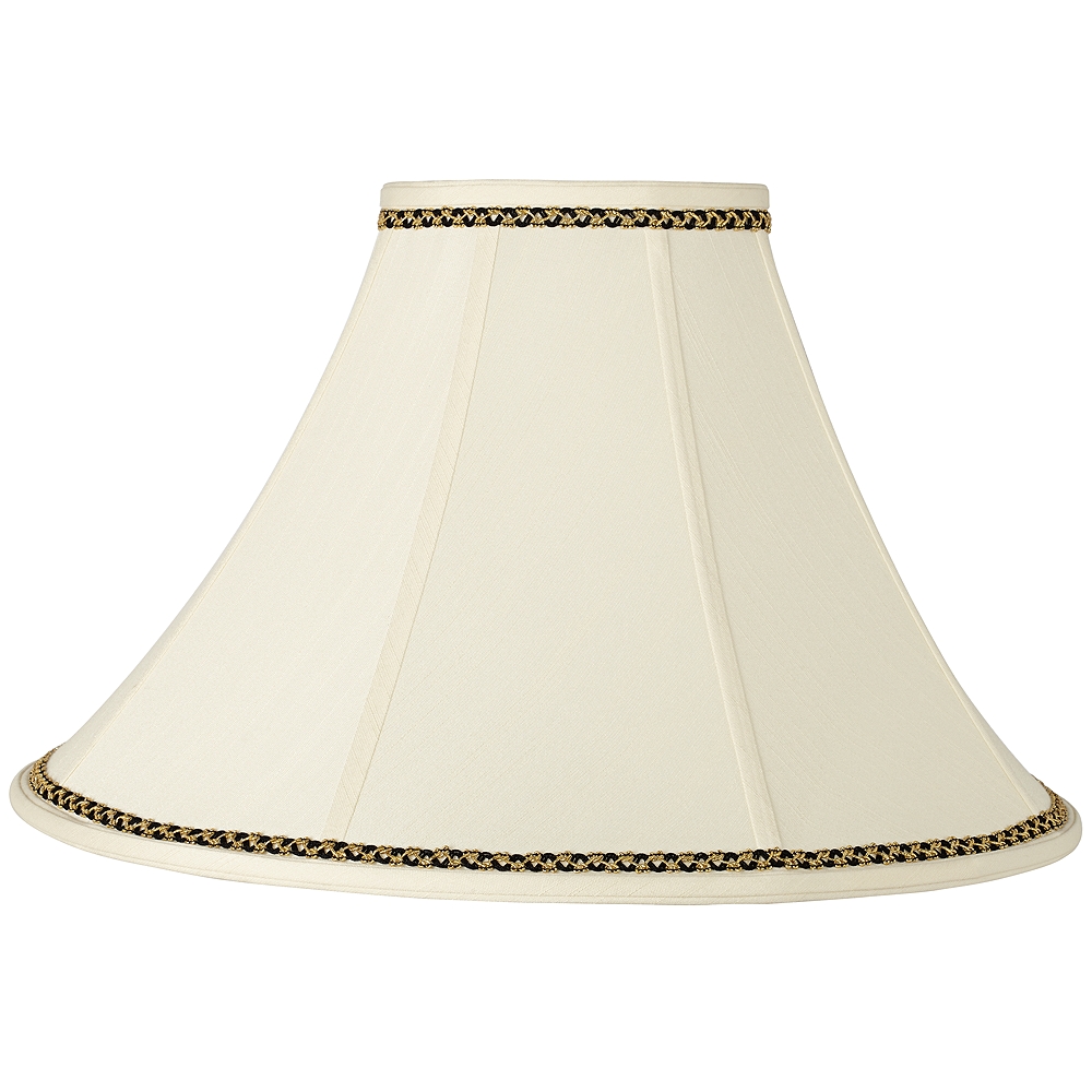Springcrest Bell Shade with Gold and Black Trim 7x20x13.75 (Spider ...
