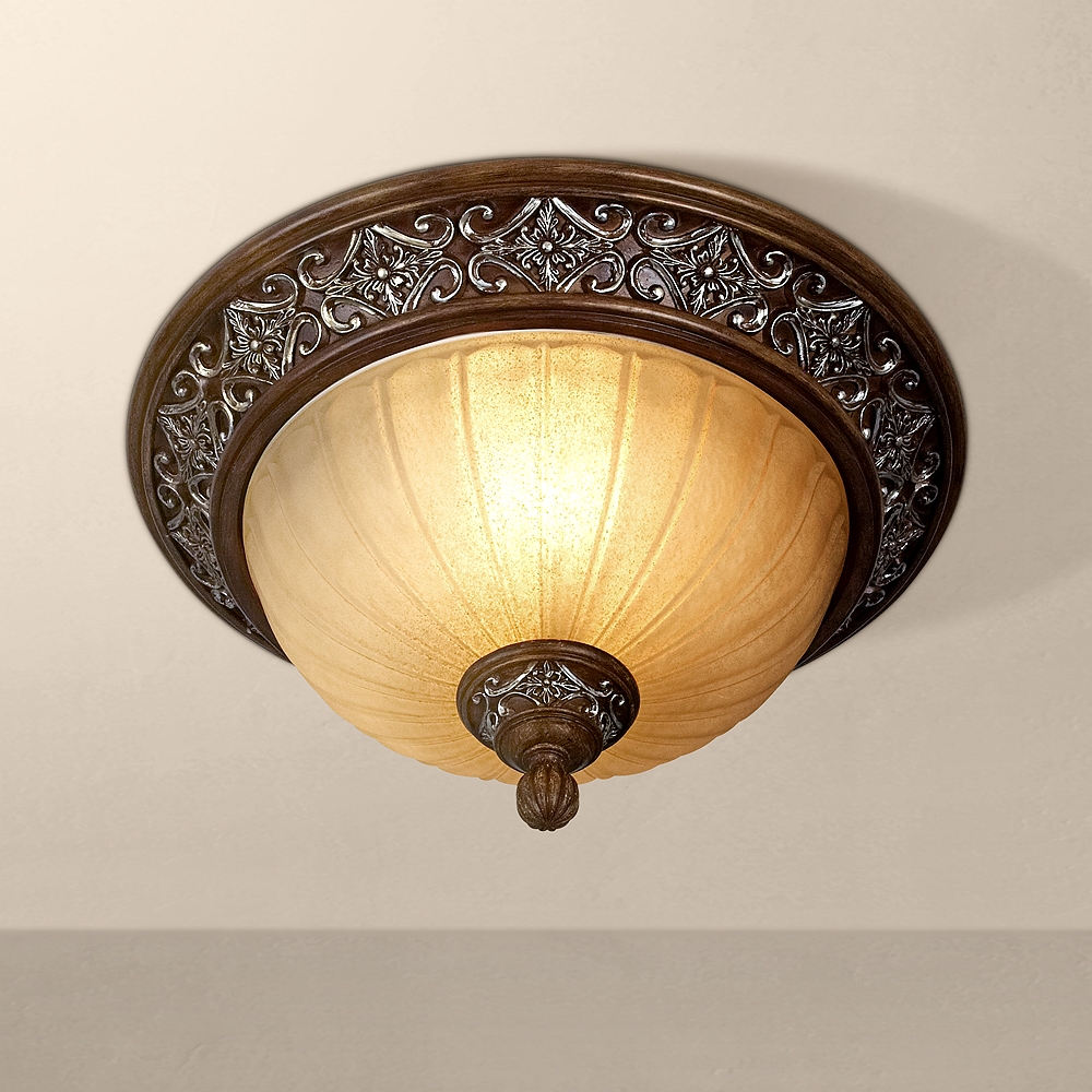 Kathy Ireland Sterling Estate 14" Wide Ceiling Light Fixture - Lamps ...