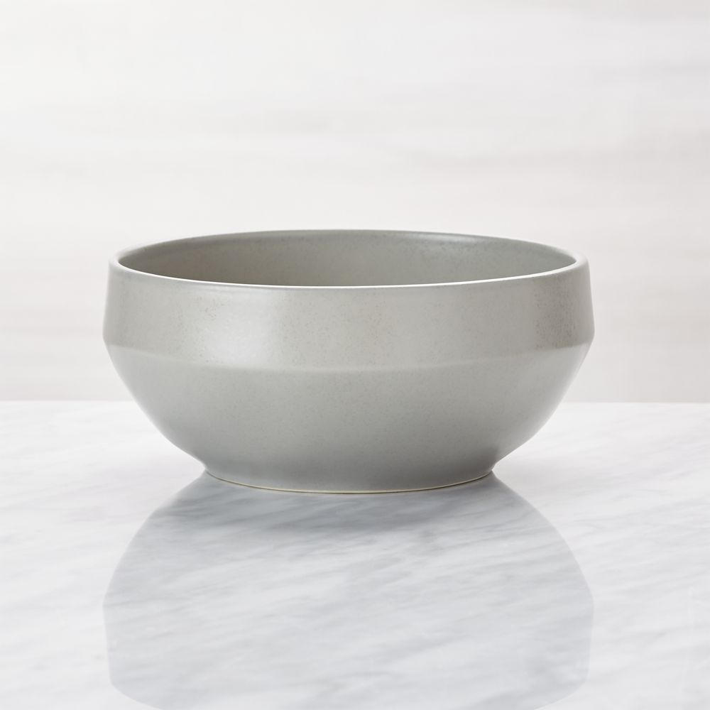 Visto Grey Cereal Bowl - Crate and Barrel | Havenly