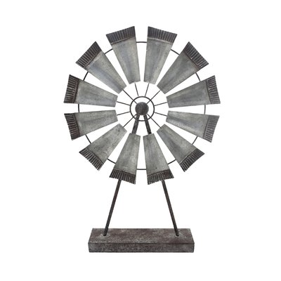 Metal Windmill Table Sculpture - Wayfair | Havenly