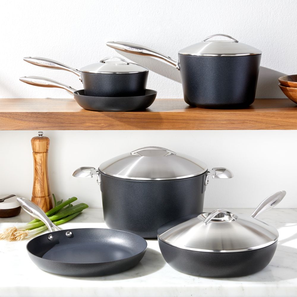 SCANPAN ® Professional 10-Piece Cookware Set - Crate and Barrel | Havenly
