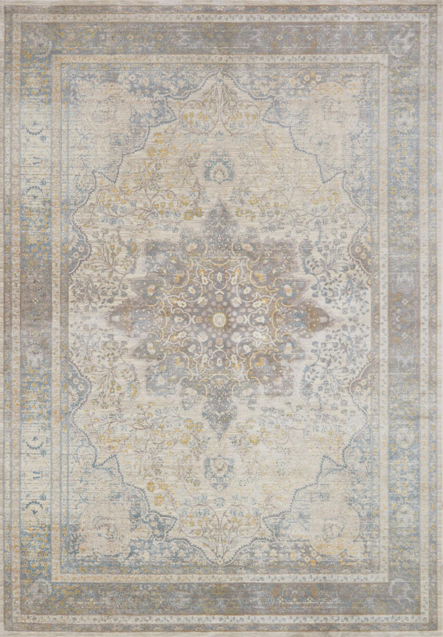 ELLA ROSE - STONE / BLUE - Loloi Rugs | Havenly