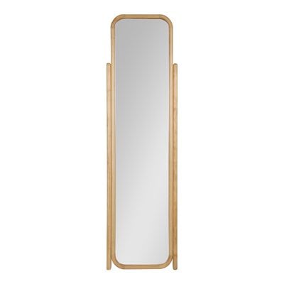 Old Lyme Scandinavian Modern Wooden Standing Ladder Full-Length Mirror ...