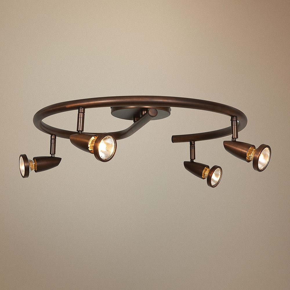 Mirage 4-Light Bronze Spiral LED Track Fixture - Style # 24V47 - Lamps ...
