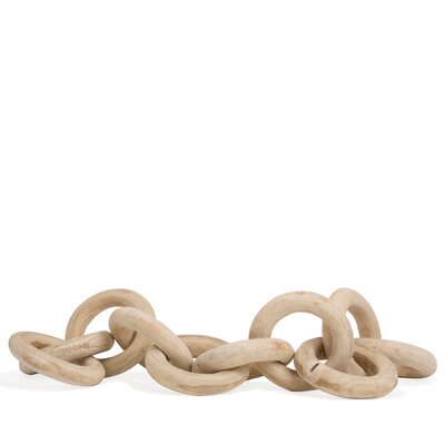 Mcneal Decorative Wood Chain Sculpture - Wayfair | Havenly