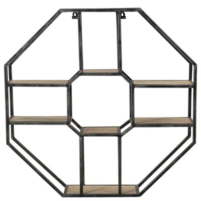 Beadle Octagon Display Geometric Wall Shelf - Wayfair | Havenly