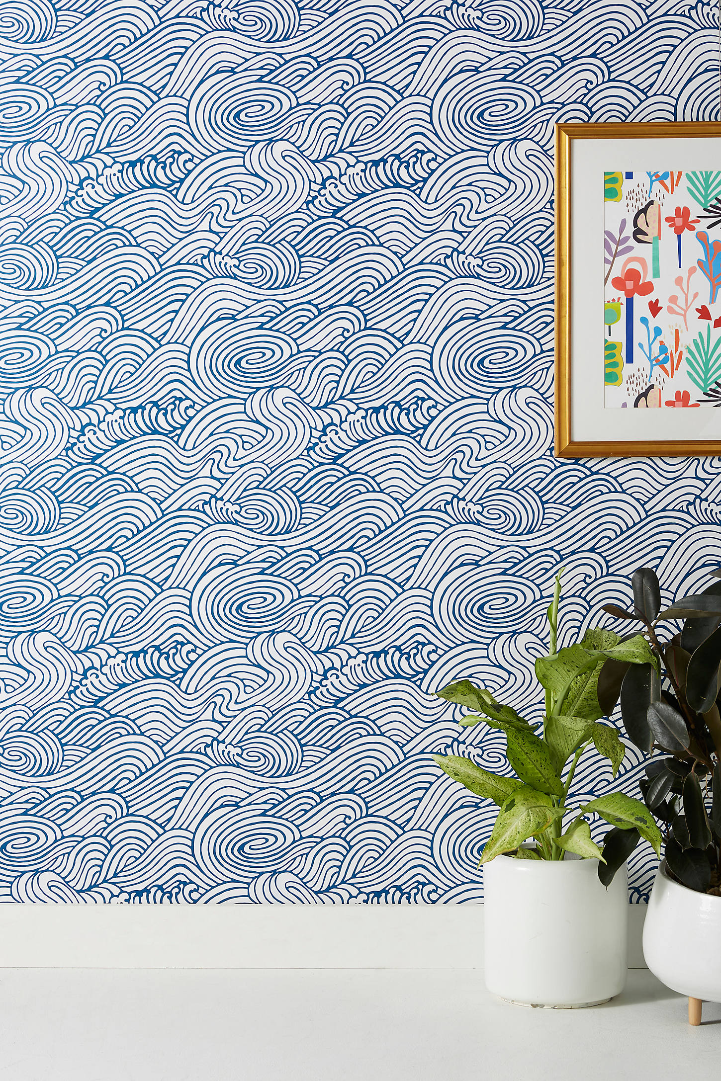 Mare Wave Wallpaper - Anthropologie | Havenly