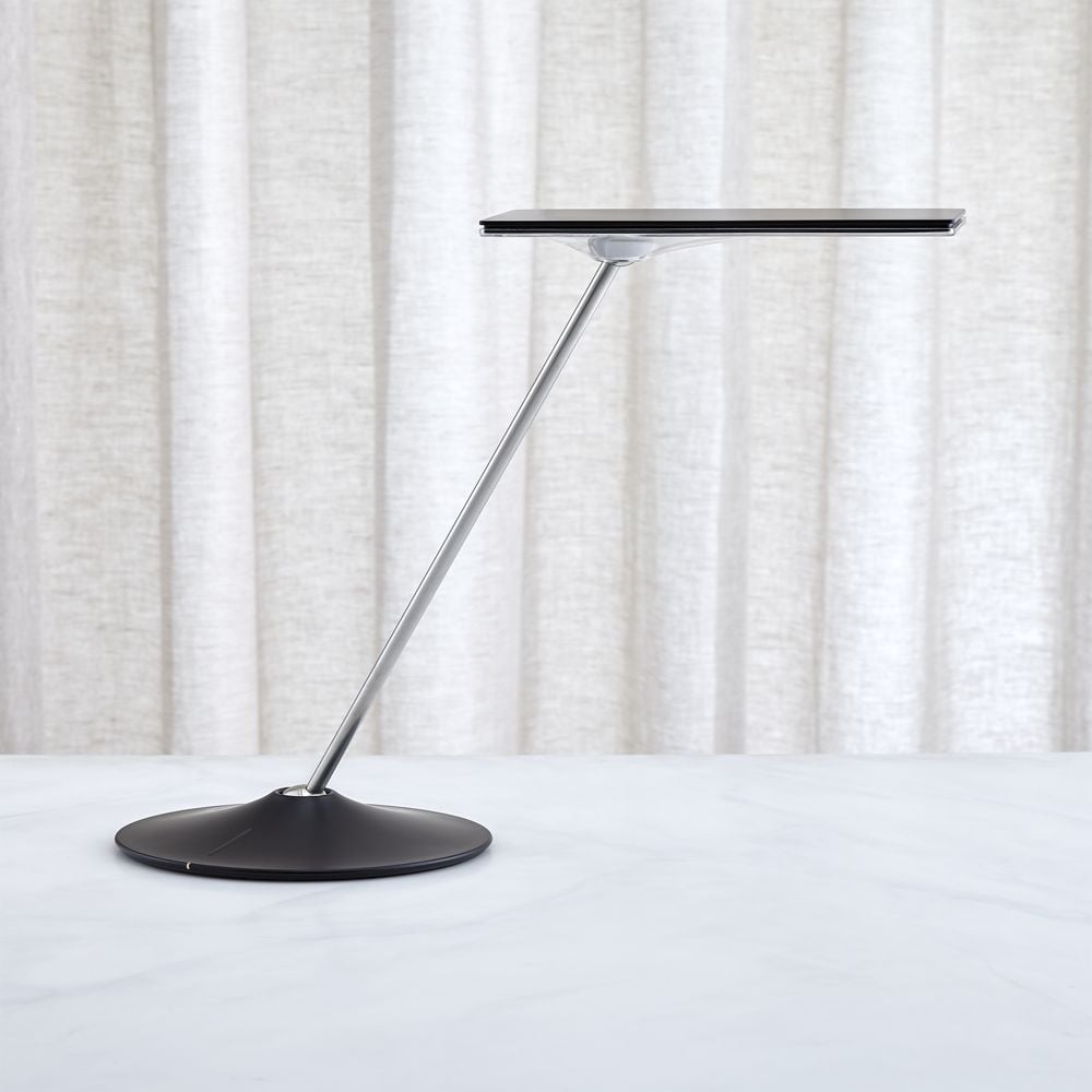 Humanscale ® Horizon Jet Black Desk Lamp - Crate and Barrel | Havenly
