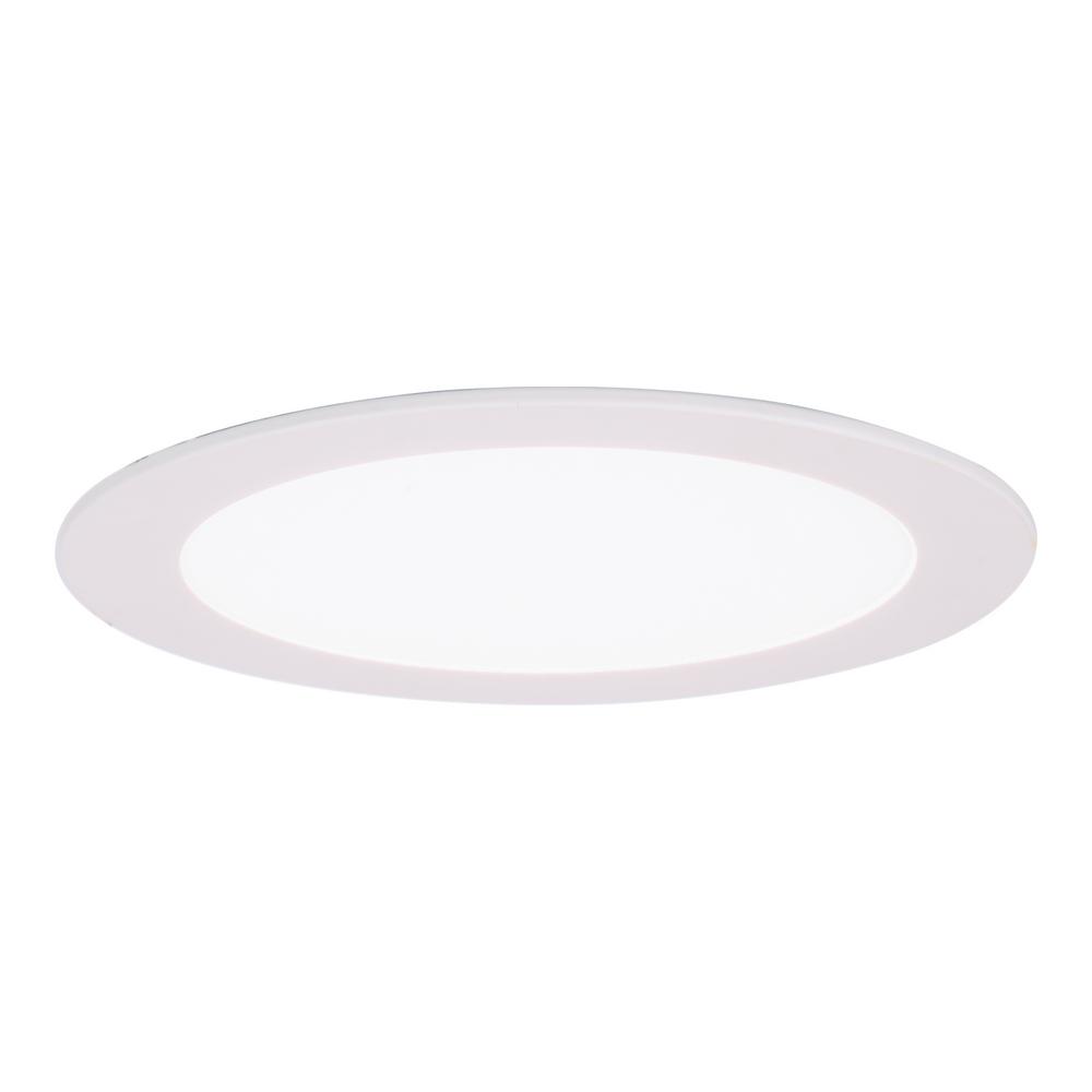 Halo HLB 6 in. White Round Integrated LED Recessed Direct Mount Ceiling ... Halo HLB 6 in. White Round Integrated LED Recessed Direct Mount Ceiling ...