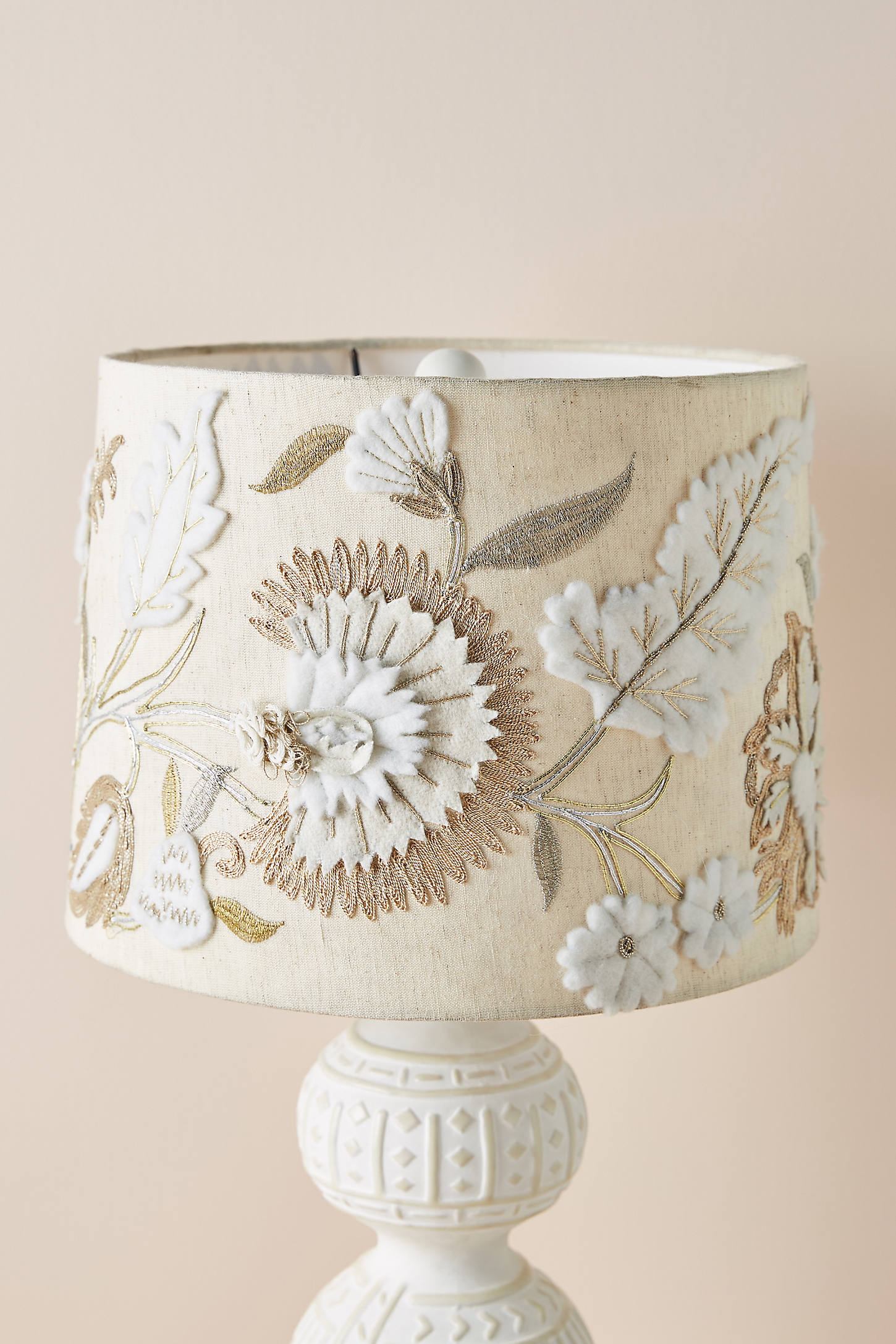 Aria Embroidered Lamp Shade By Anthropologie in White Size XL ...
