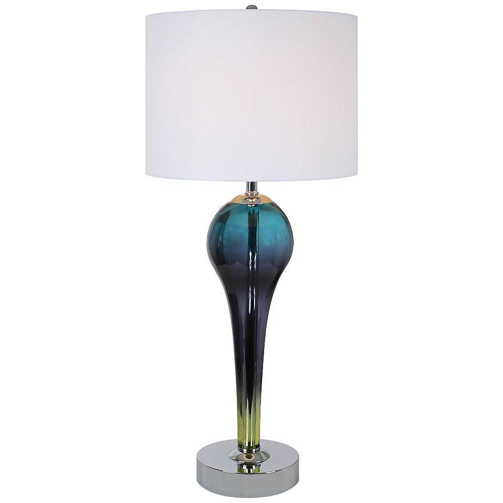 Van Teal Conclusion Aqua and Black Table Lamp - Style # 44E57 - Lamps ...