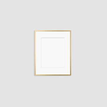 Metal Gallery Frame, Matte Gold, 16"x20" - West Elm | Havenly