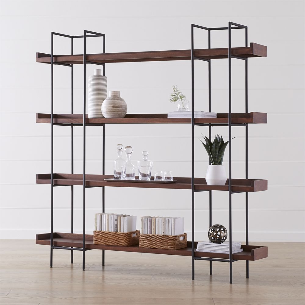 Beckett 4-High Shelf Sable - Crate and Barrel | Havenly