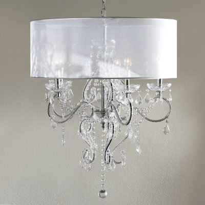Rosalie 5-Light Crystal Chandelier - Wayfair | Havenly