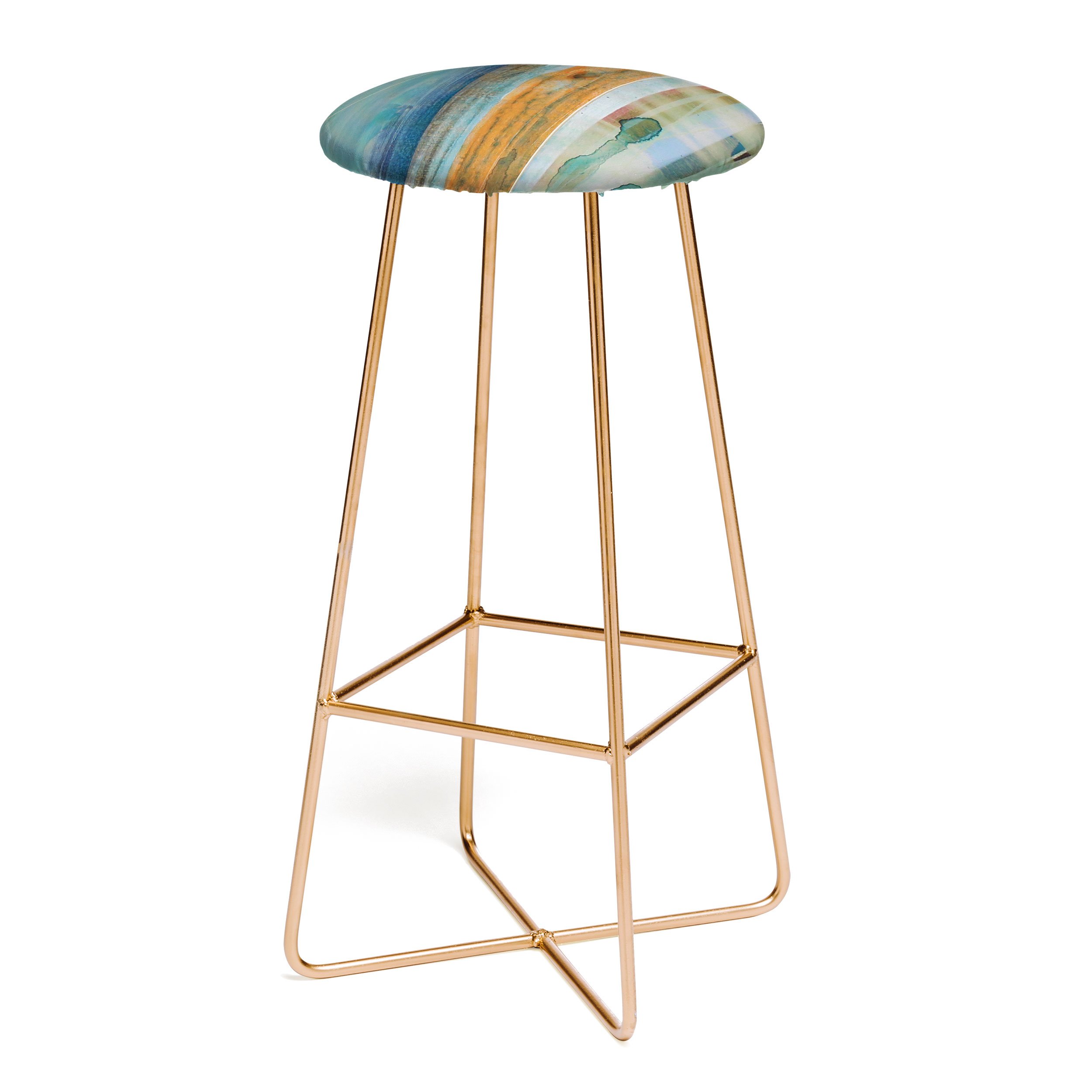 Kent Youngstrom dark water Bar Stool - Black Aston Legs - Deny Designs ...