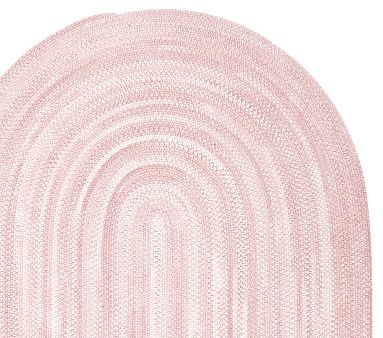Capel Custom Braid Oval Rug, Pink, 7x9' - Pottery Barn Kids | Havenly