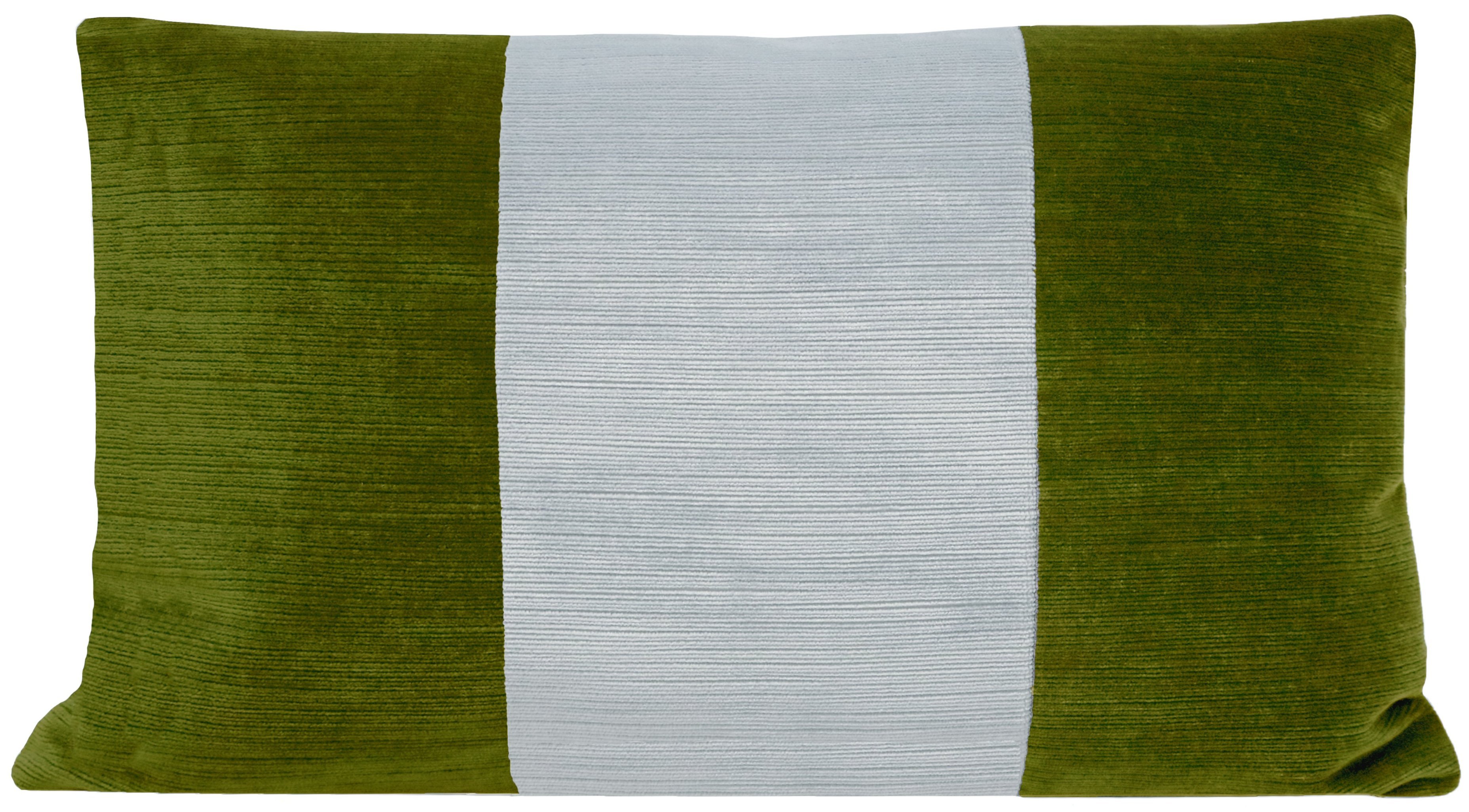 THE LITTLE LUMBAR :: STRIE VELVET // PERIDOT + MIST - Sample 4" X 4 ...