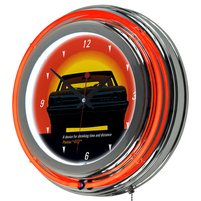Pontiac 14.5" GTO Time and Distance Neon Wall Clock - Wayfair | Havenly