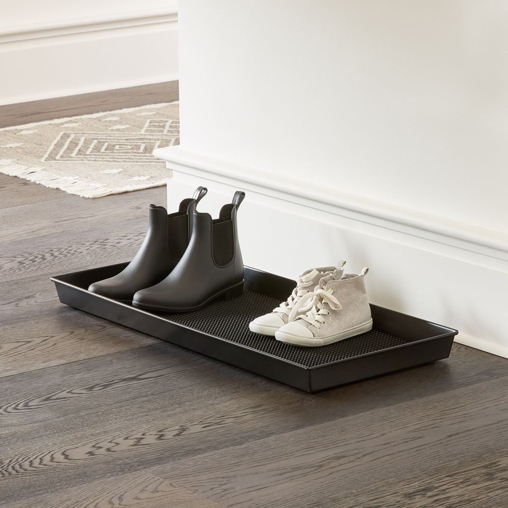Metal Boot Tray - Crate and Barrel | Havenly