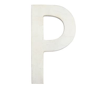 Champagne Laquer Letter P - Pottery Barn Kids | Havenly